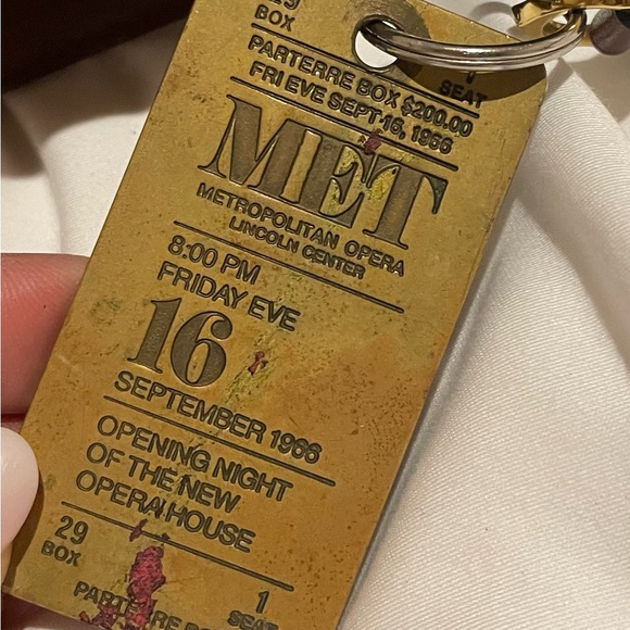 Accessories | Vintage Met Opera Ticket Keychain | Poshmark